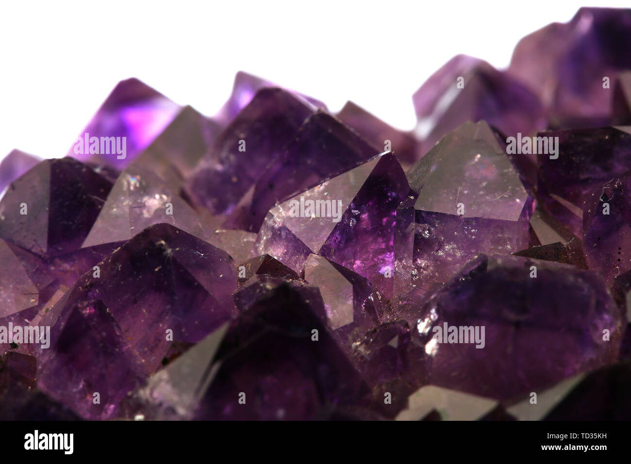 Amethyst mineral stone rock gem purple quartz stone specimen Stock ...