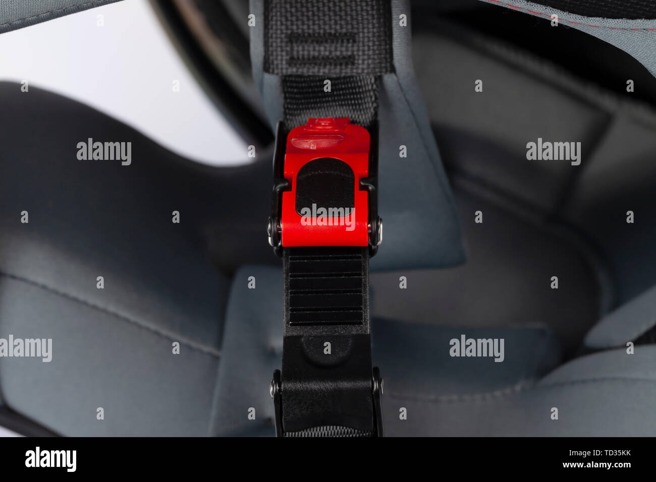 Detail of the micrometric closure system of a motorcycle helmet Stock ...