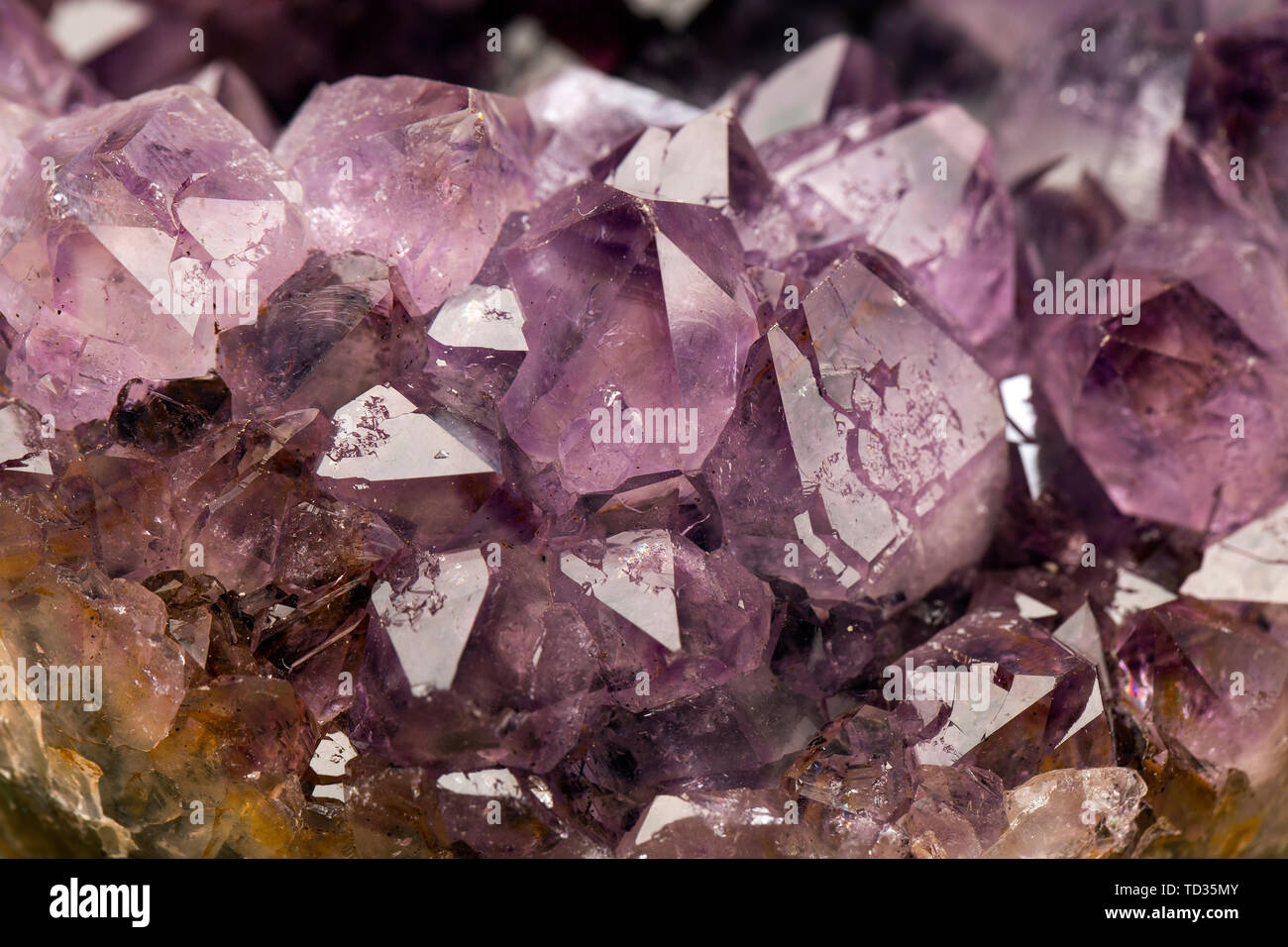 Amethyst mineral stone rock gem purple quartz stone specimen Stock ...