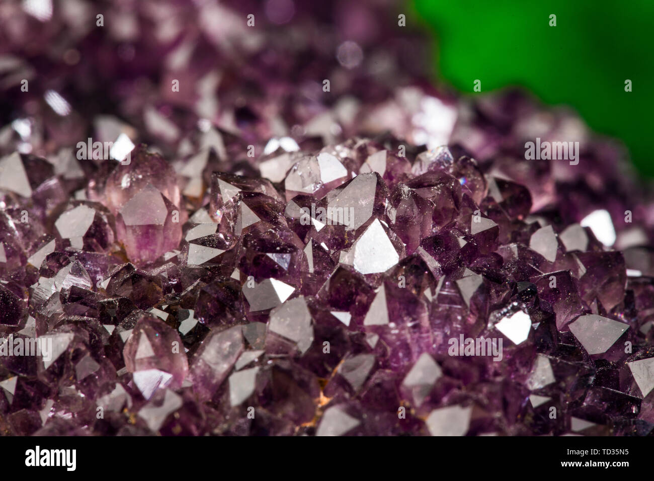 Amethyst mineral stone rock gem purple quartz stone specimen Stock ...