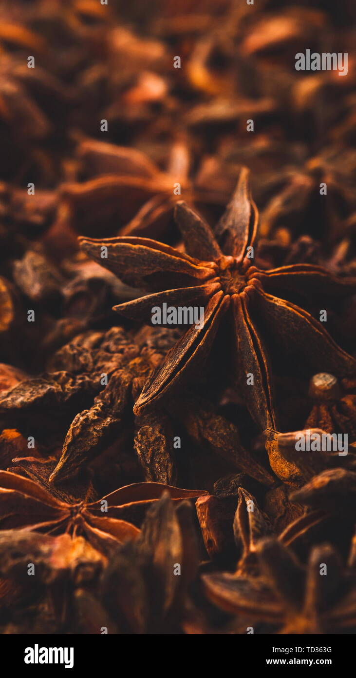 Background texture of star anise fruits and seeds Stock Photo - Alamy