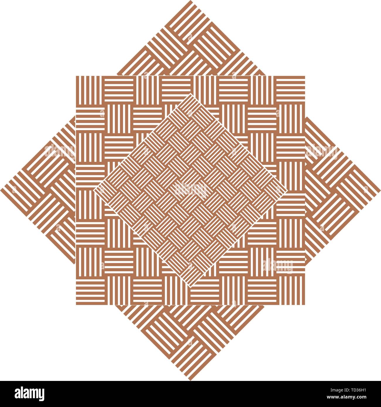 rhombus figure in straw artwork Stock Vector Image & Art - Alamy