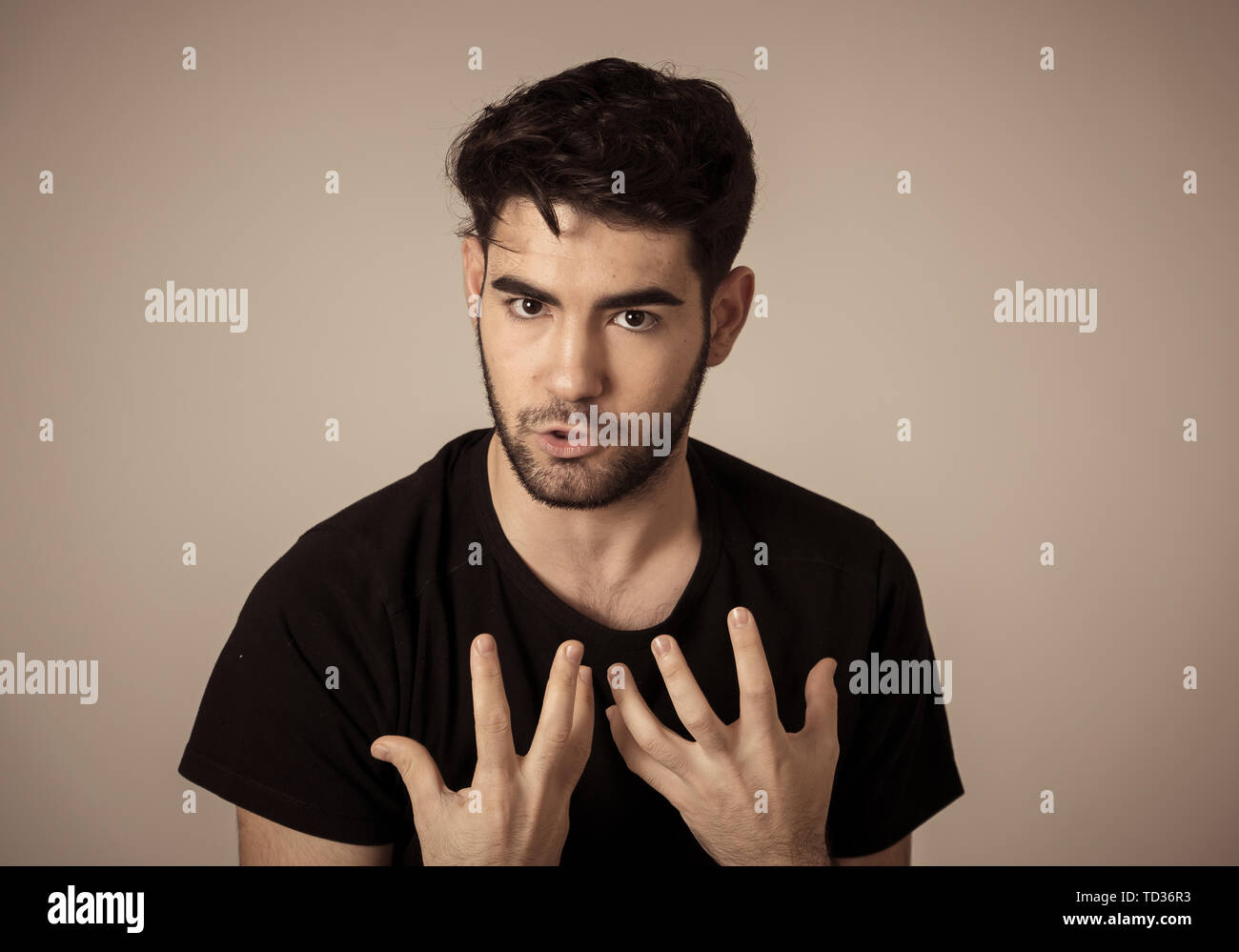 Angry man expressions hi-res stock photography and images - Alamy