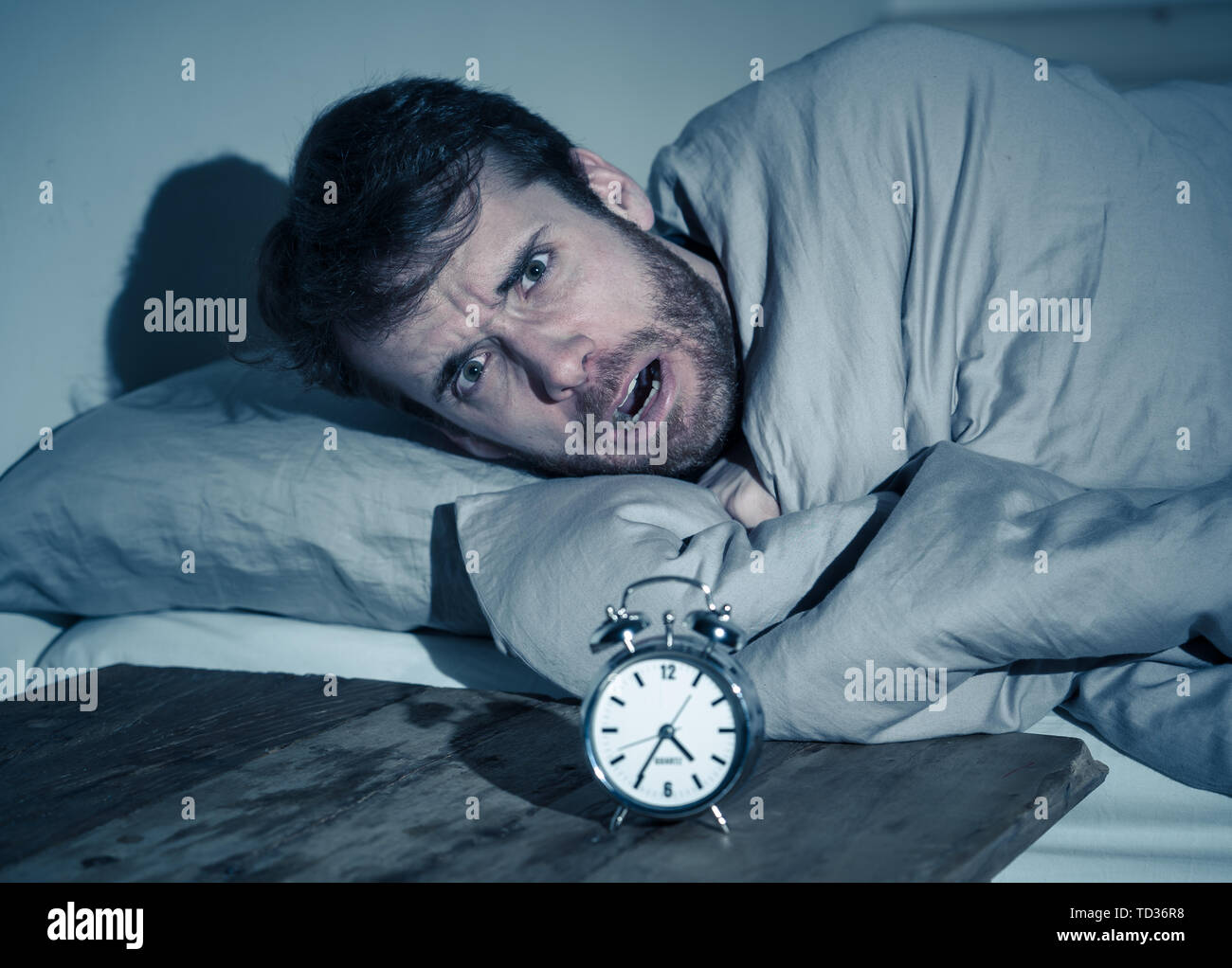 Mental Health Insomnia And Sleeping Disorders Frustrated And Hopeless