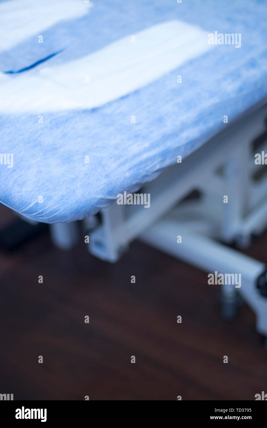 Physiotherapy medical treatment bed for patients in physiotherapist ...