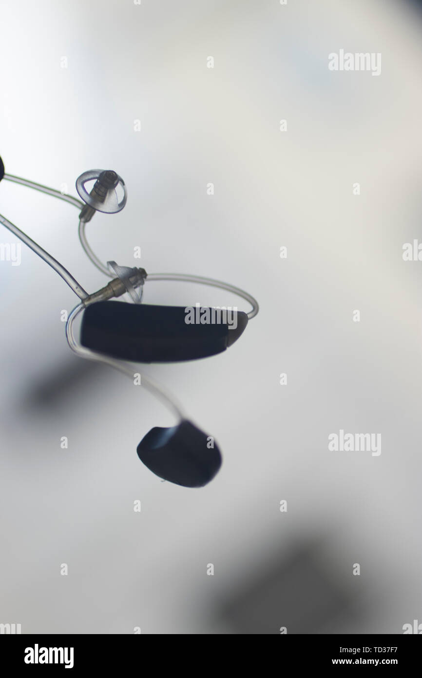 Digital modern technology for deaf people micro hearing aid Stock Photo ...
