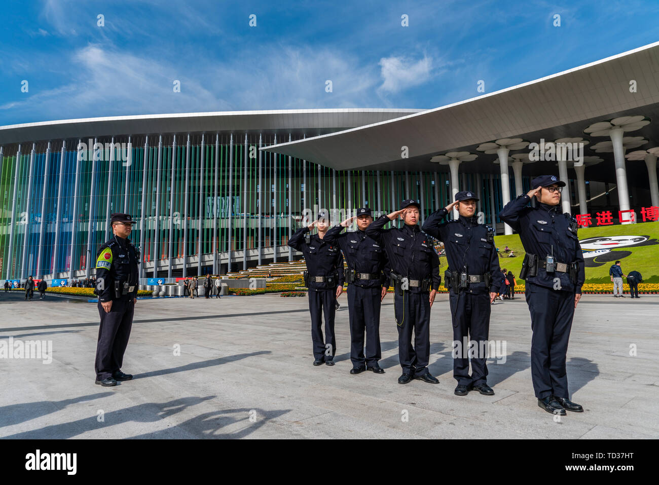 Daily training of police and special police officers at police stations ...
