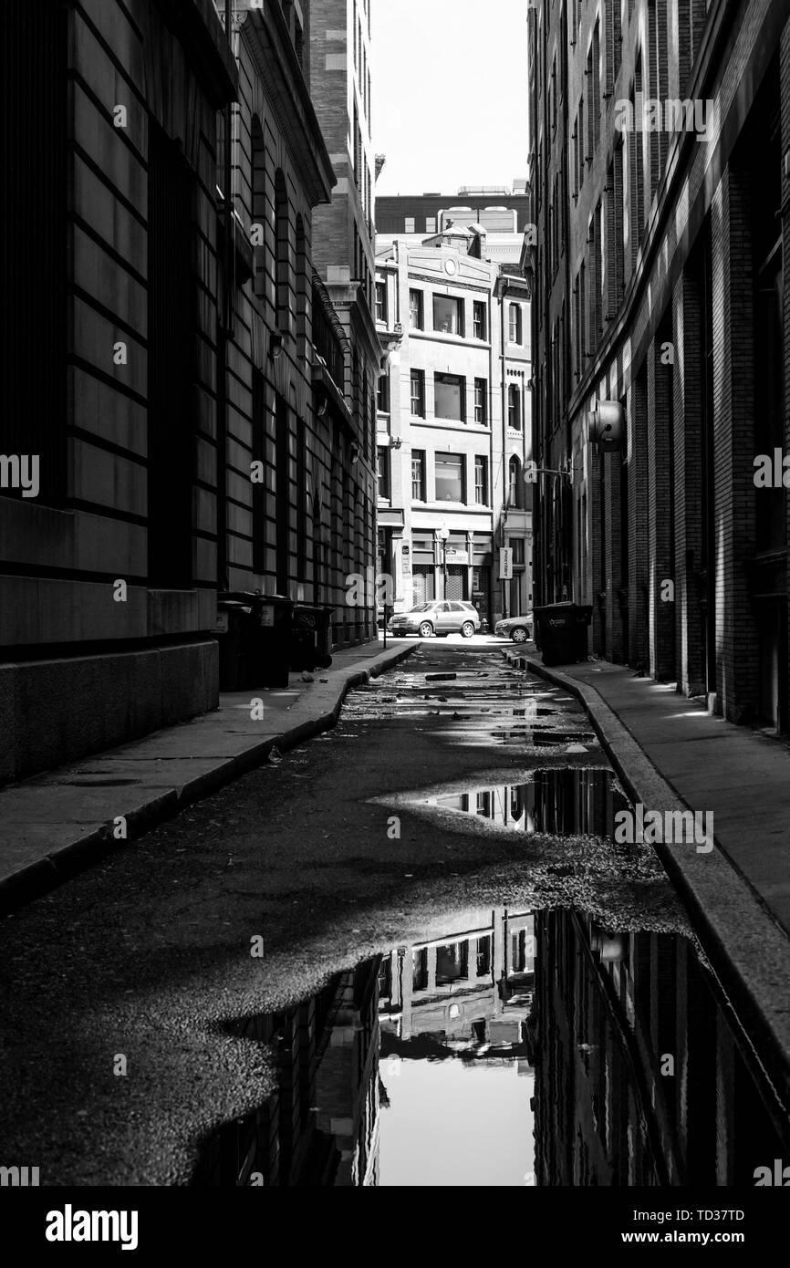 The street in the reflection Stock Photo - Alamy
