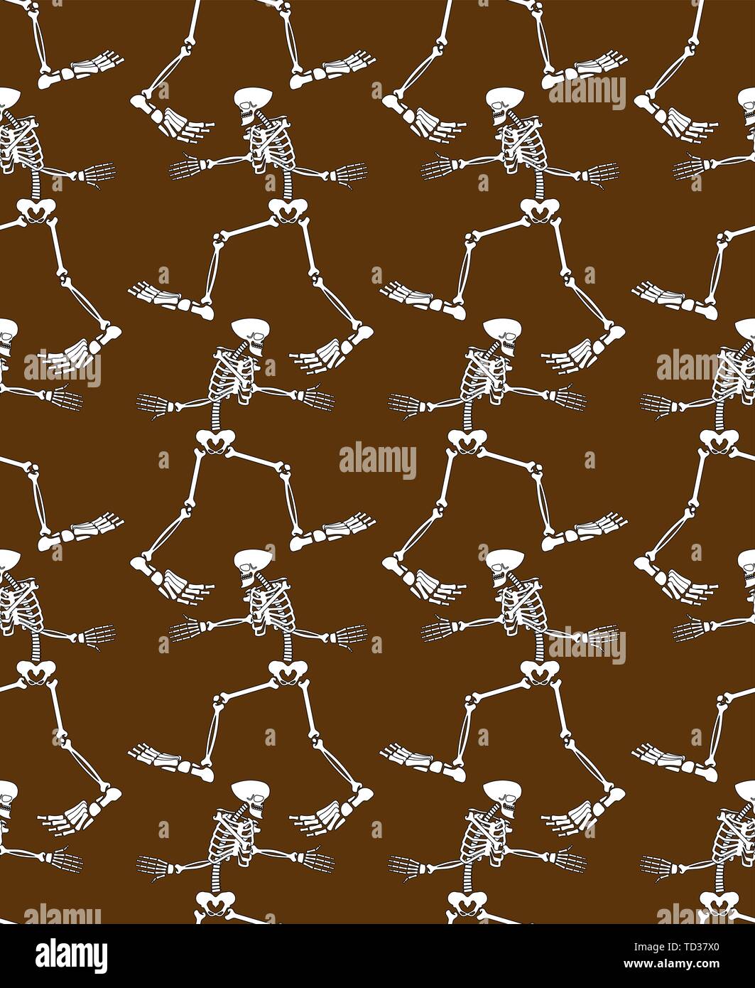 Yeti skeleton pattern seamless. Bigfoot skull background. Abominable ...