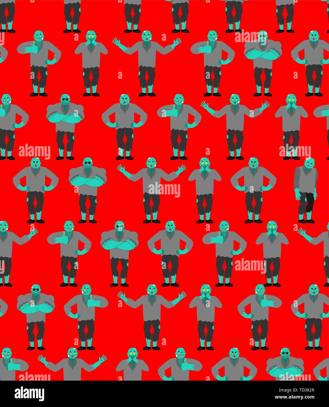 Zombie pattern seamless. Zombies background. Undead texture Stock ...