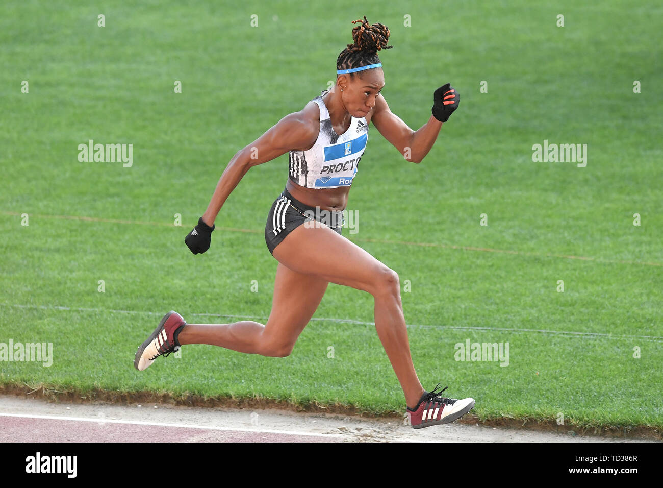 Shara Proctor of Great Britain competes in the women's long jump at the ...