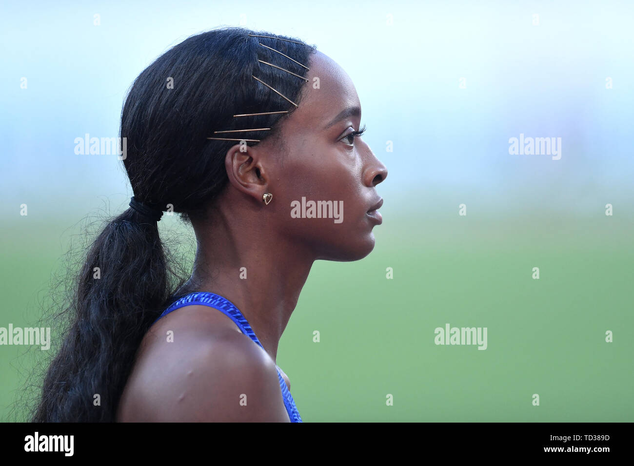 Dalilah Muhammad of United States looks on prior to the women's 400m ...
