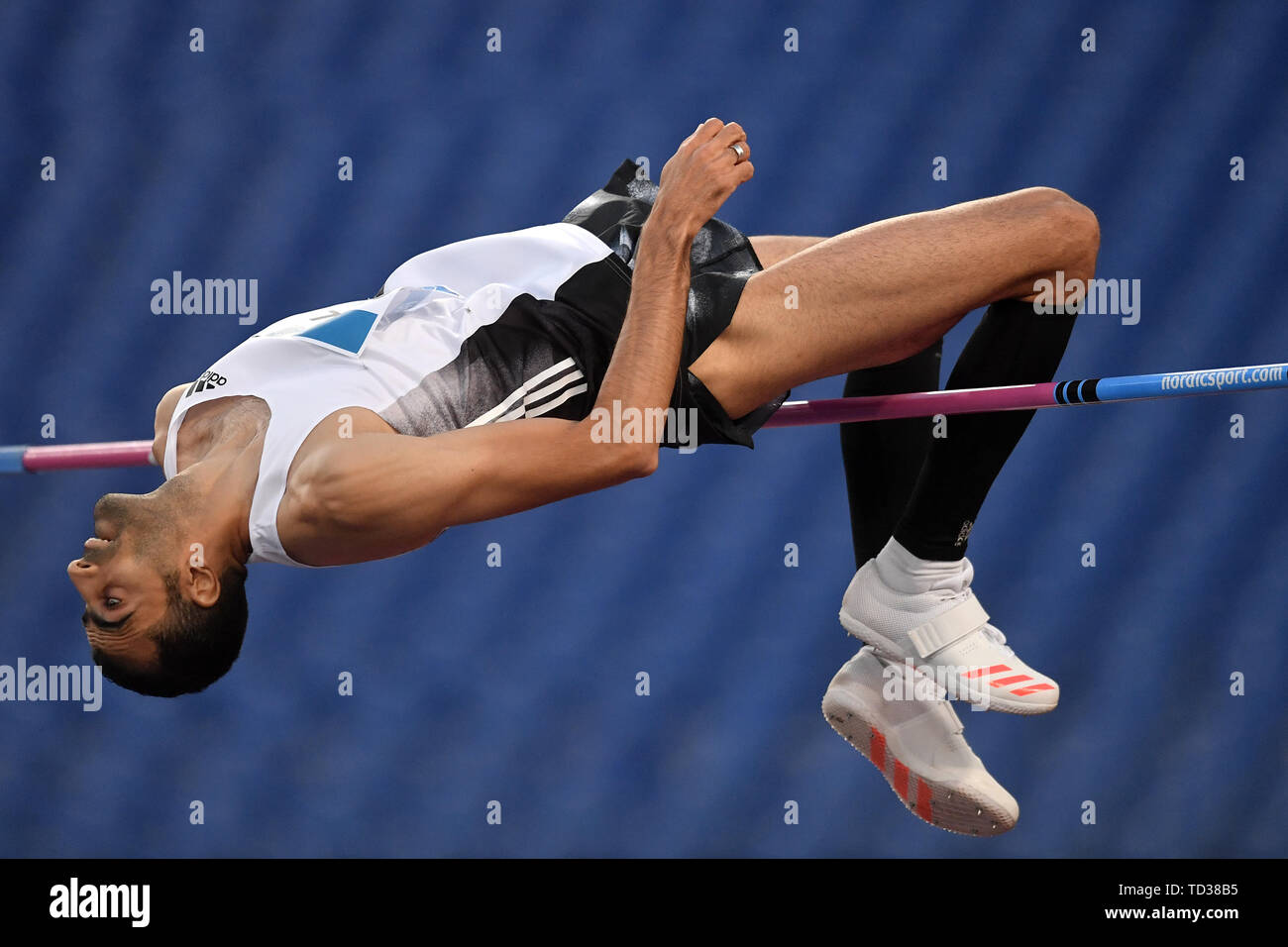 Majid Eddin Ghazal of Syria competes in the men's high jump at the IAAF ...