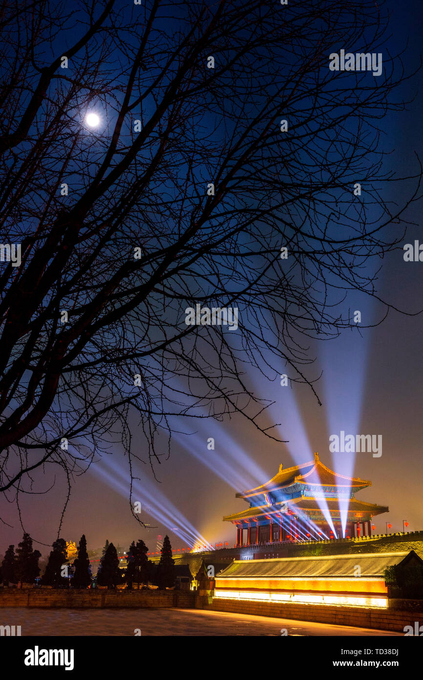 Palace Museum light show Stock Photo - Alamy