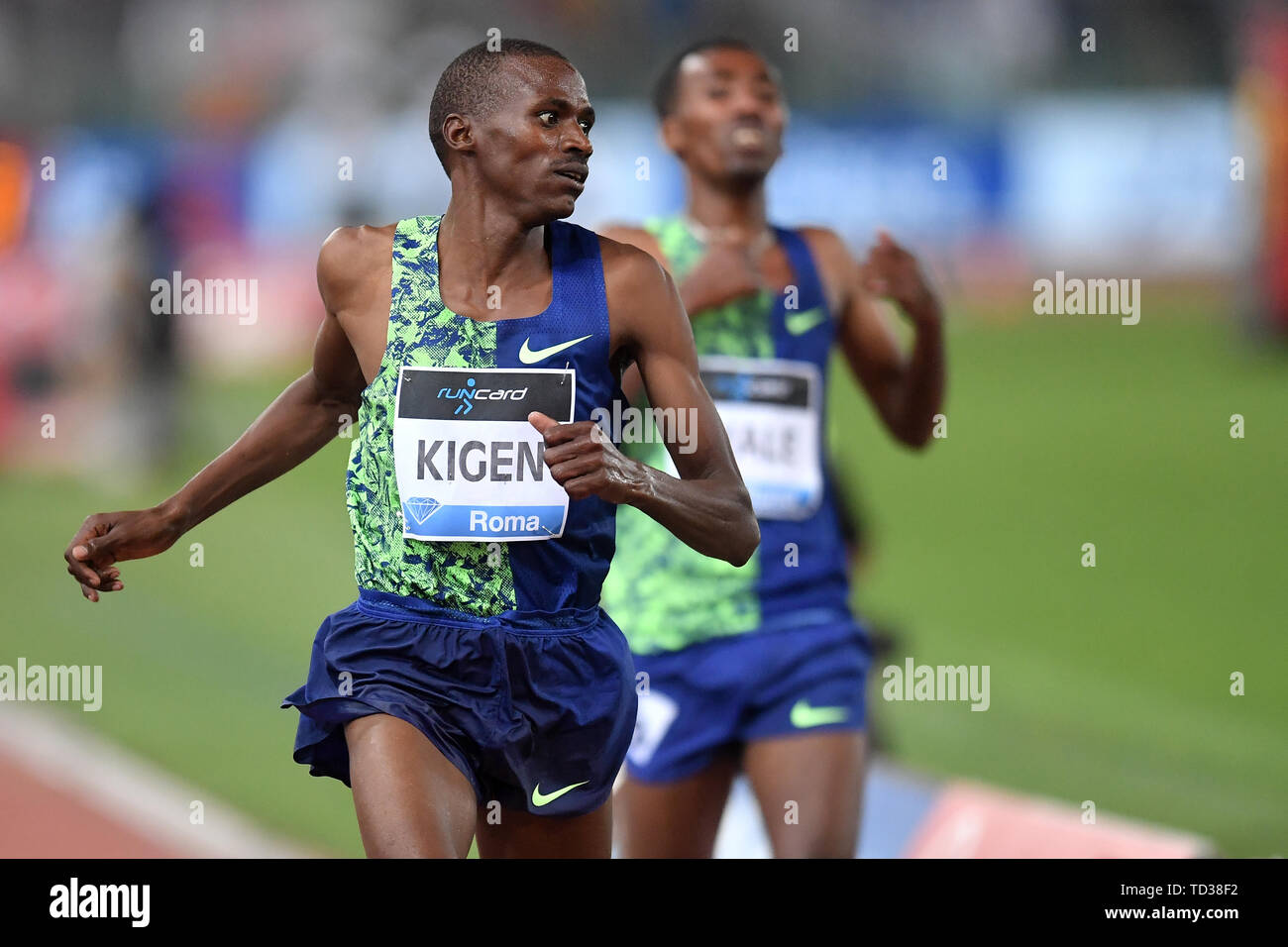 Benjamin Kigen of Kenia competes in the men's 3000m steeplechase at the ...