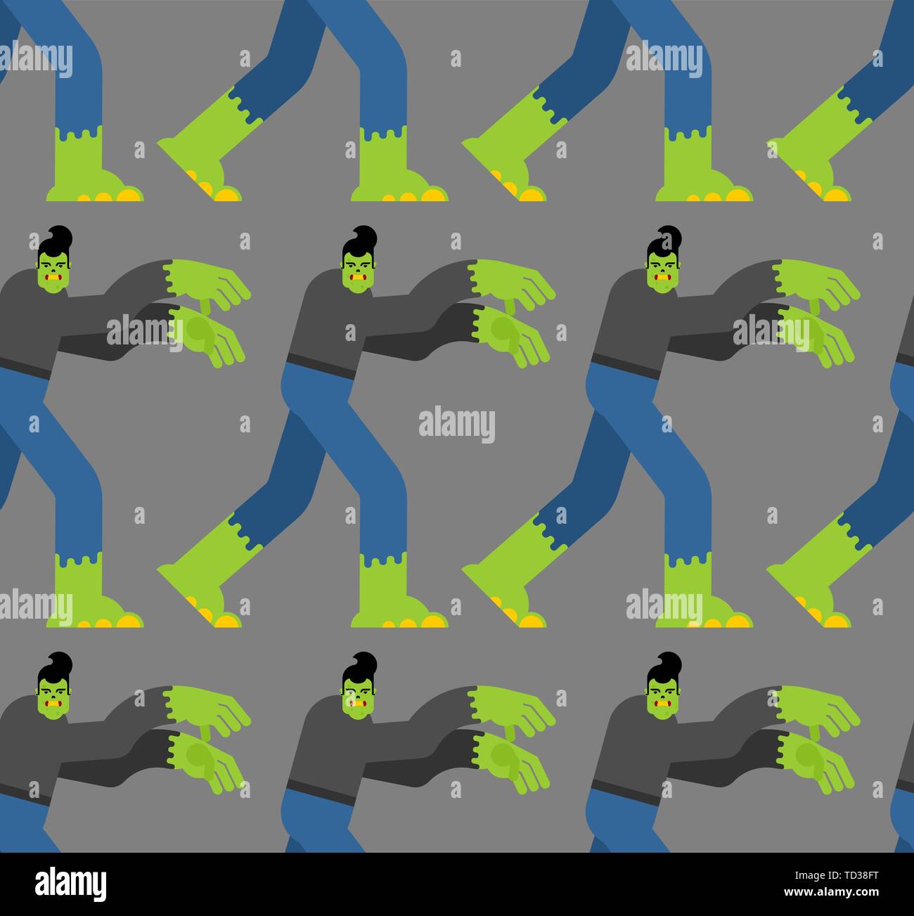 Zombie pattern seamless. Zombies background. Undead texture Stock ...