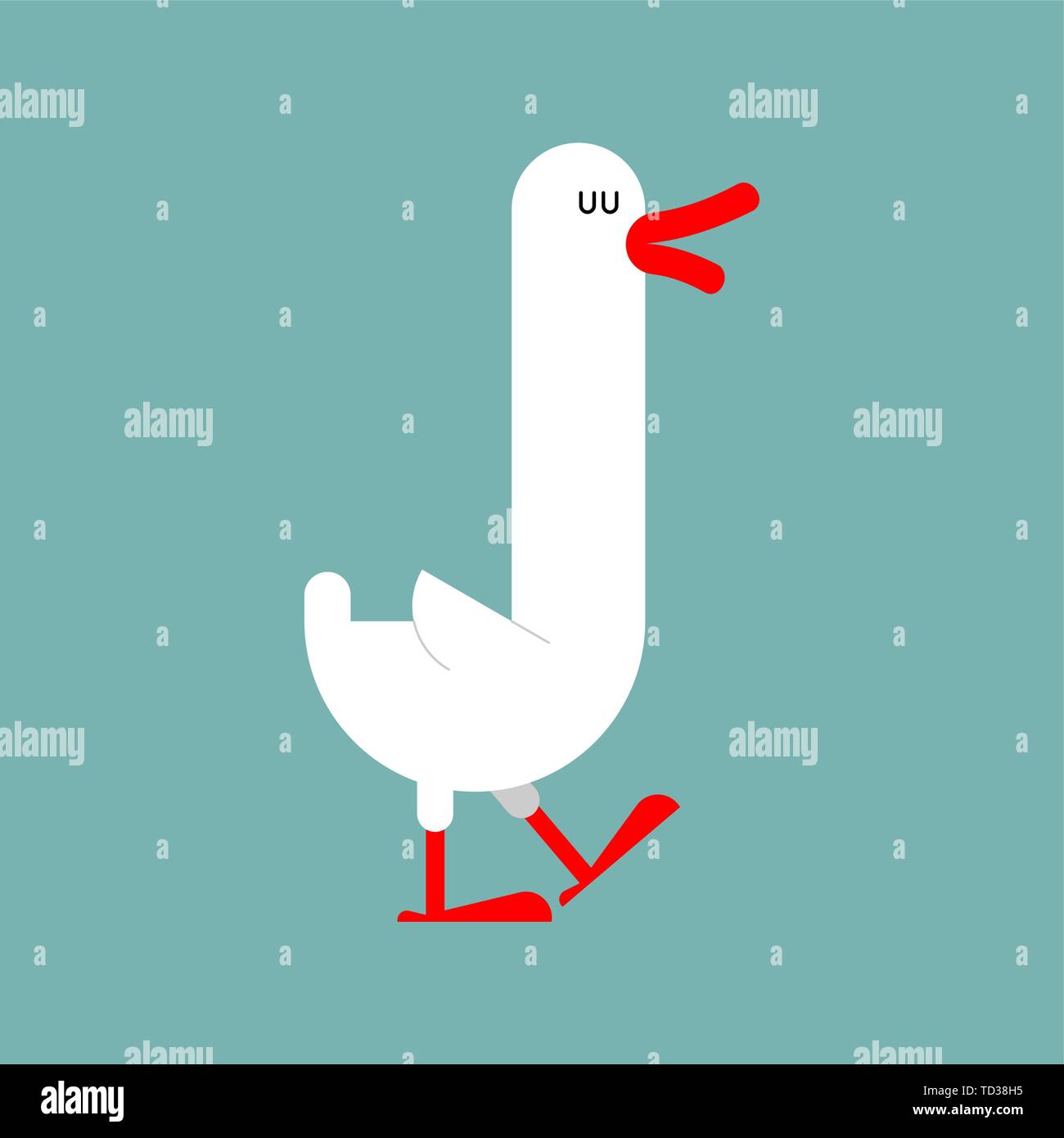 Long necked creature Stock Vector Images - Alamy
