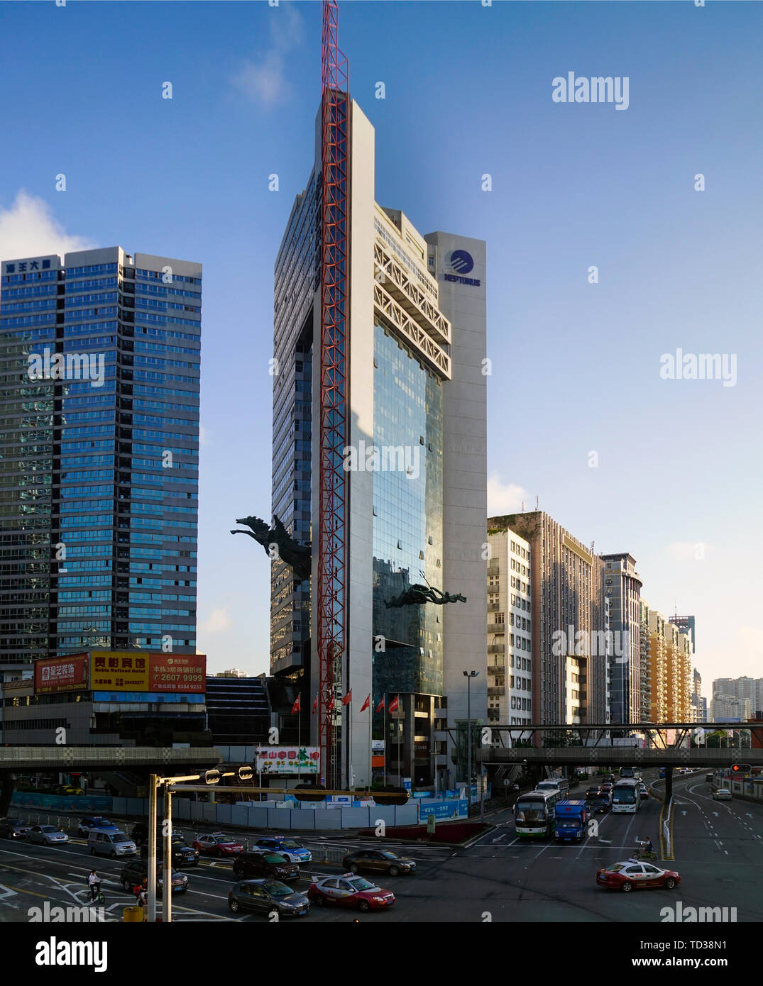 Shenzhen building facade Stock Photo - Alamy
