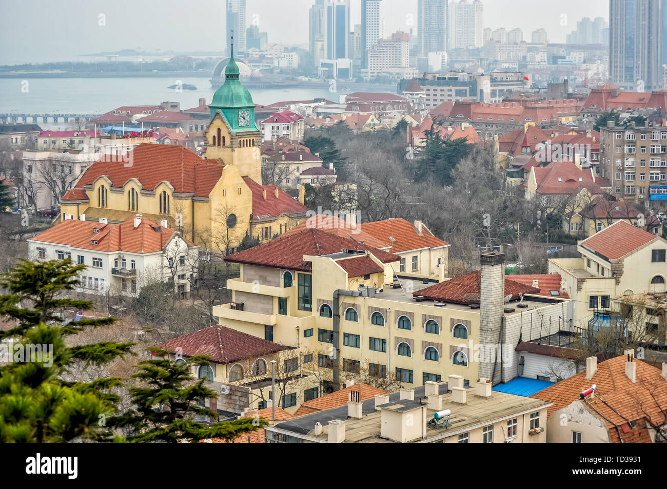 Qingdao city scenery Stock Photo - Alamy