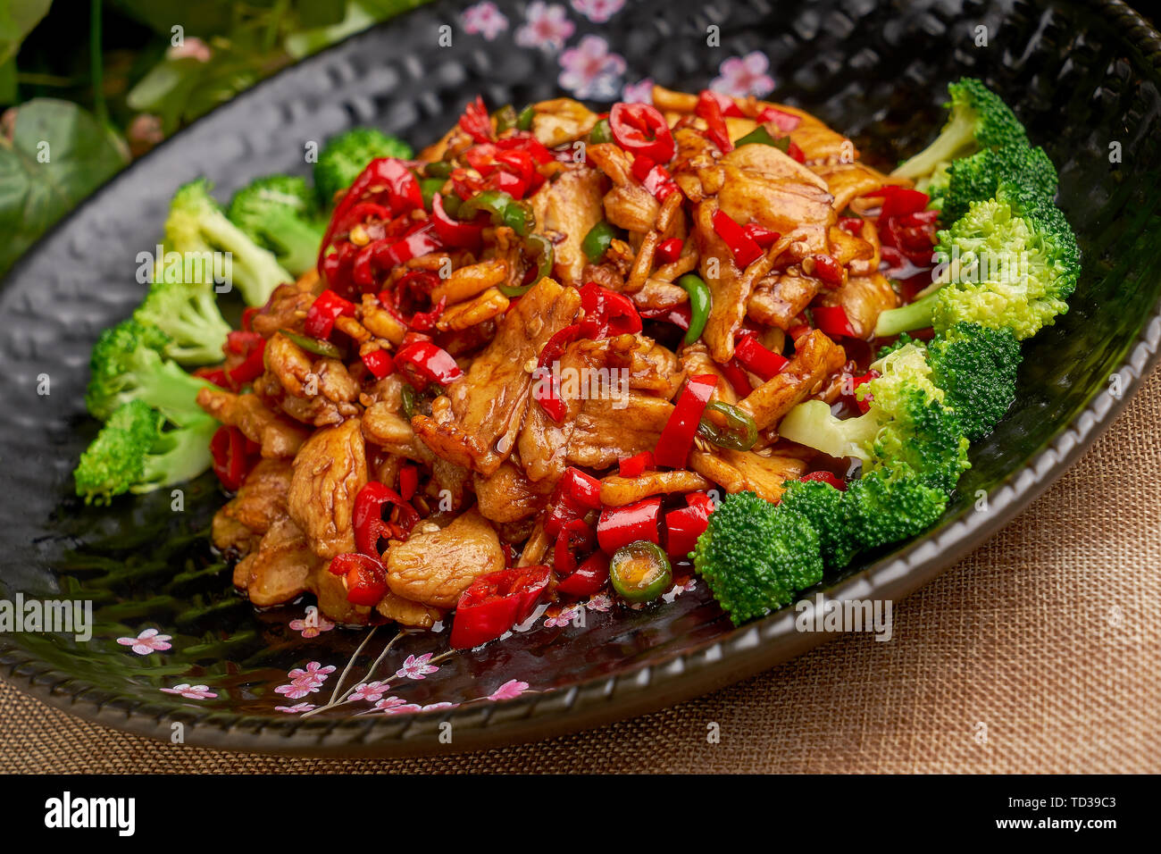 Chinese food, stir-fried soy meat slices Stock Photo - Alamy