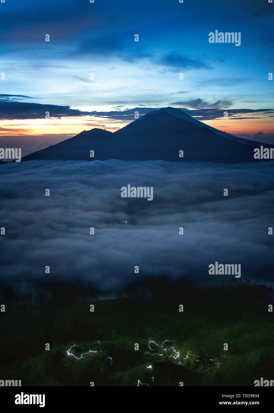 Bali volcano Batu volcano sunrise Stock Photo - Alamy