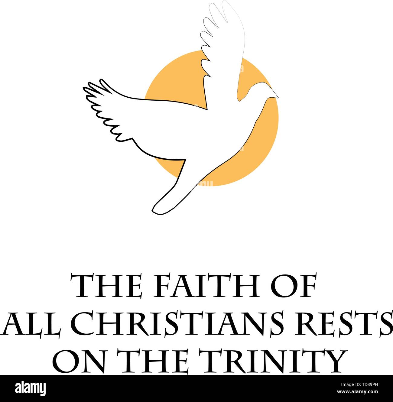 Glory of the holy trinity Stock Vector Images - Alamy