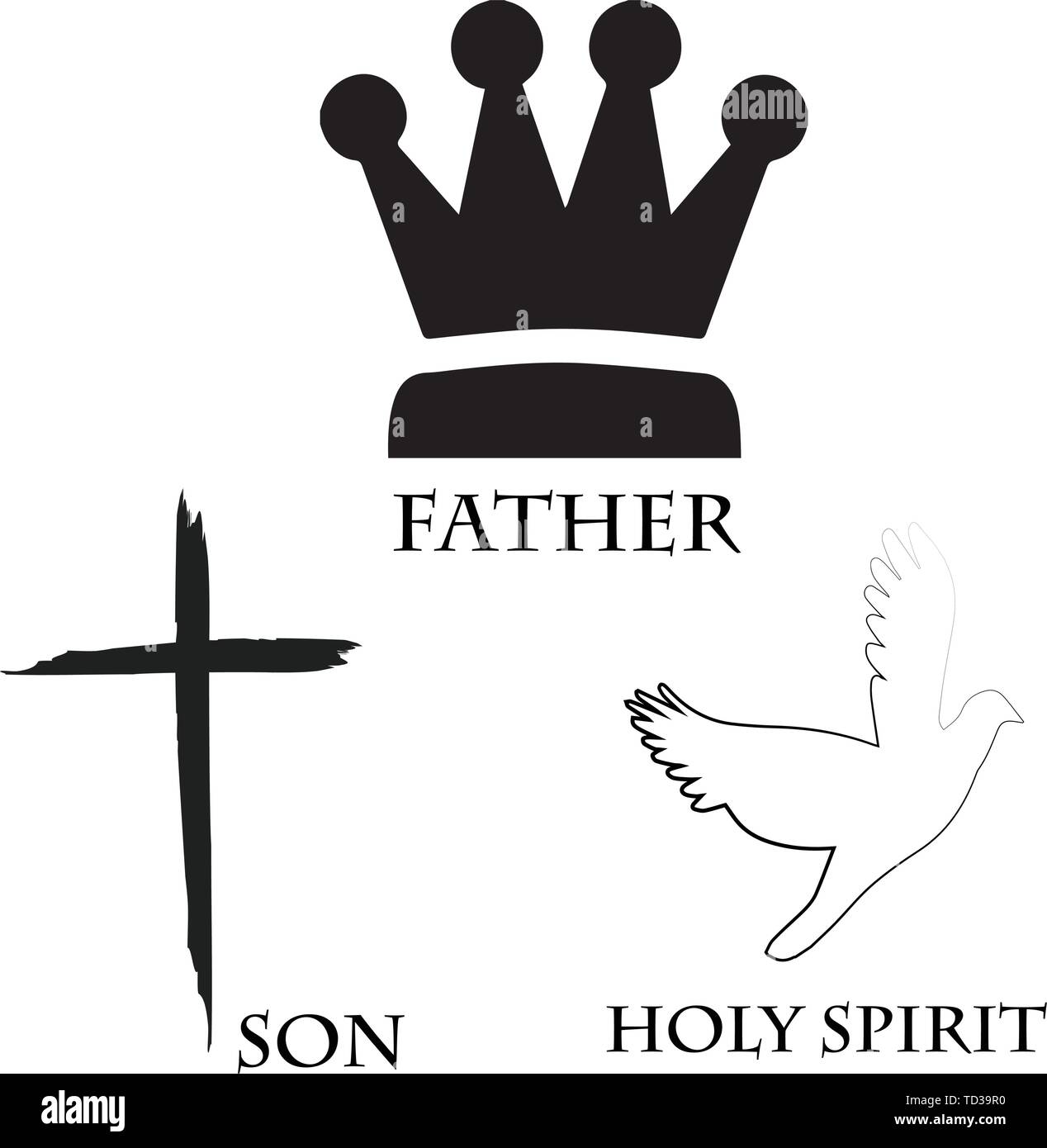 Divine trinity Stock Vector Images - Alamy