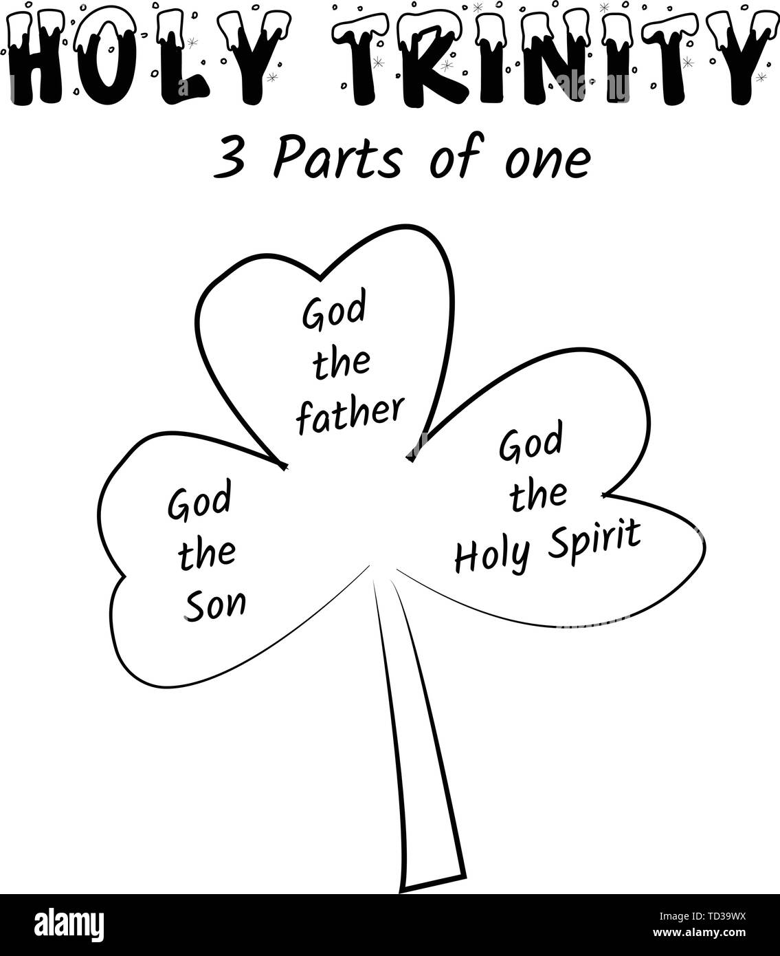 Divine trinity Stock Vector Images - Alamy