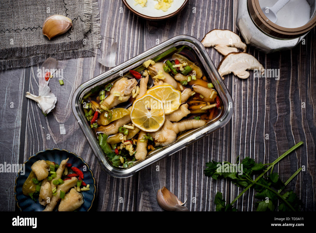 Pickle chicken legs Stock Photo - Alamy