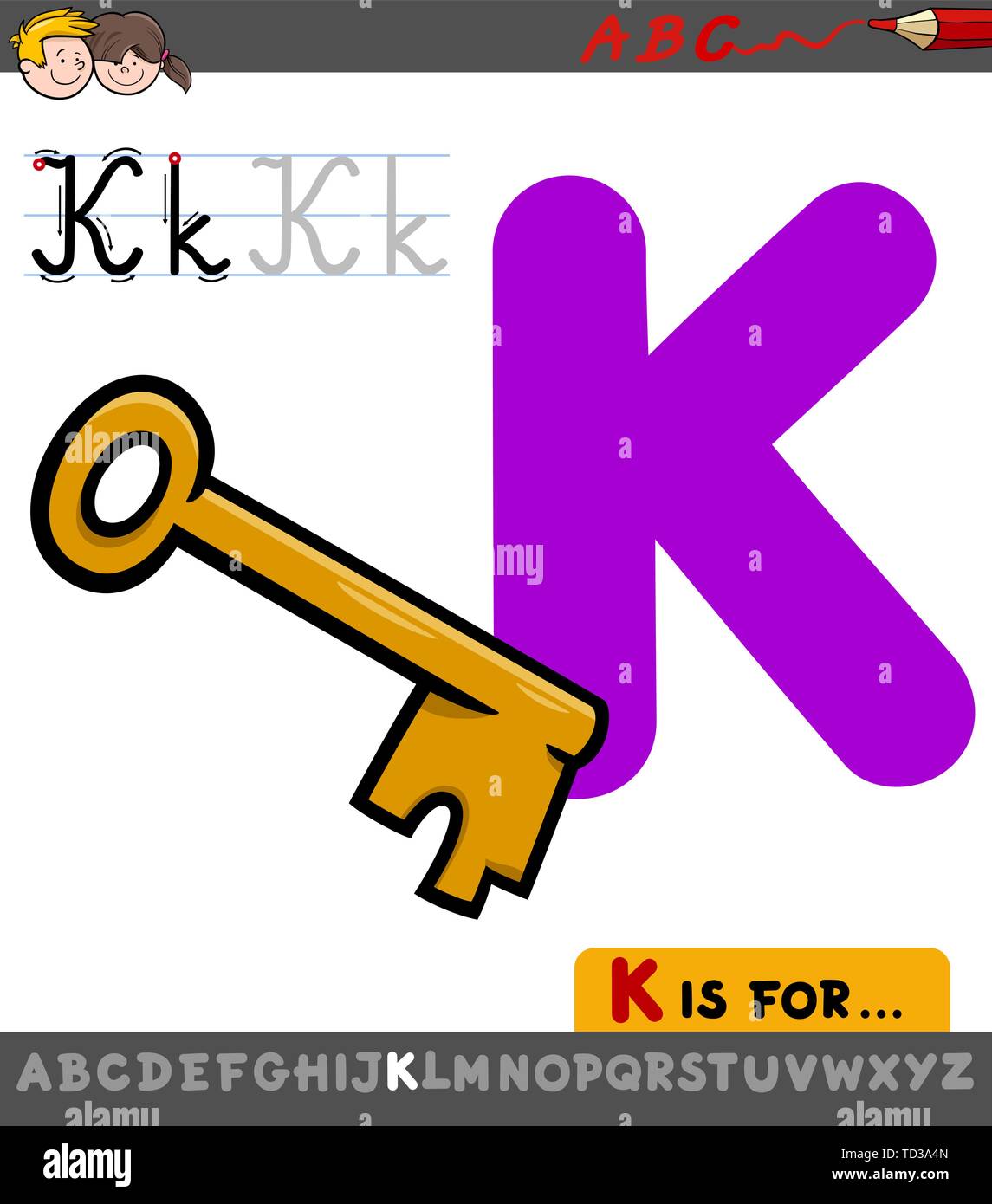 Animated Alphabet K