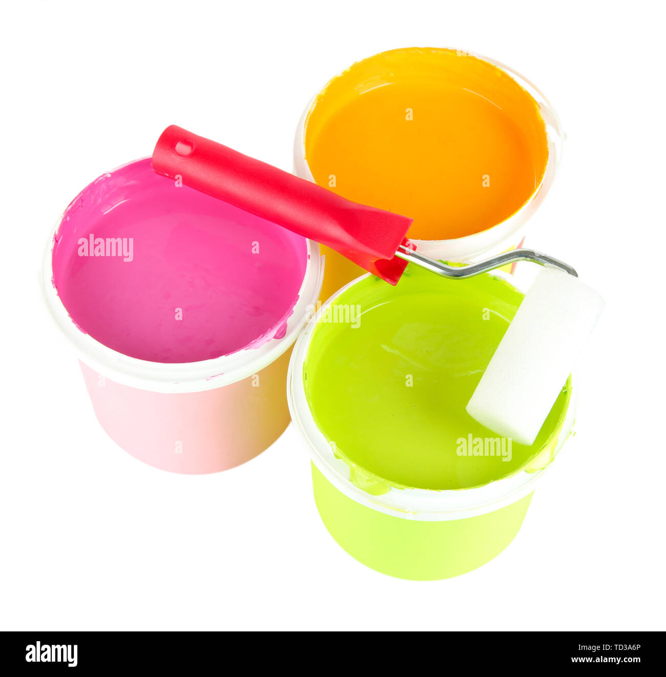 Set different painting tools Cut Out Stock Images & Pictures - Alamy