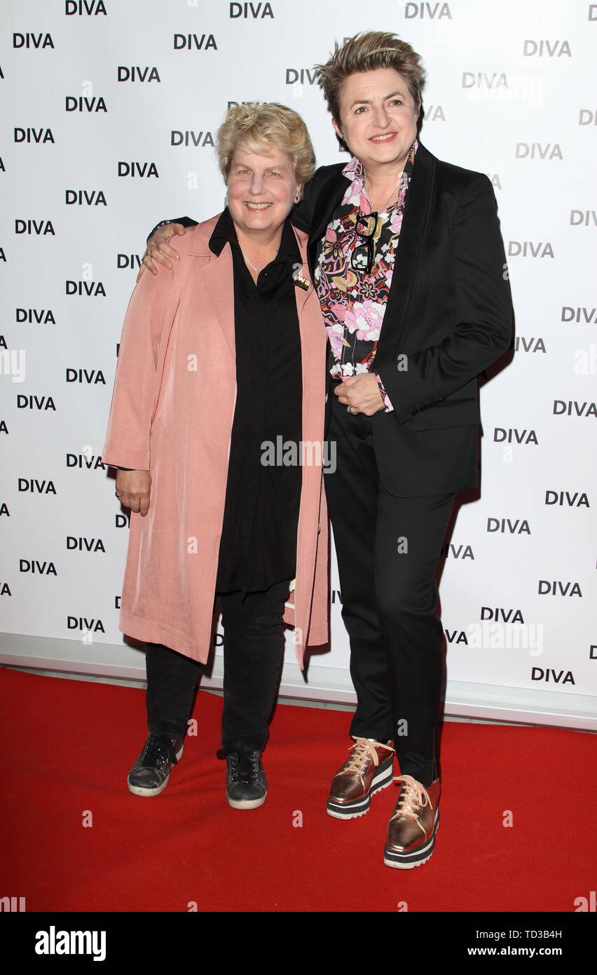 London, UK. Sandi Toksvig and Debbie Toksvig at DIVA Magazine Awards ...