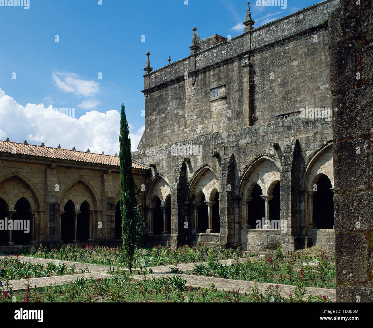 Spain, Galicia, province of Pontevedra, Tui. Cathedral of Saint Mary ...