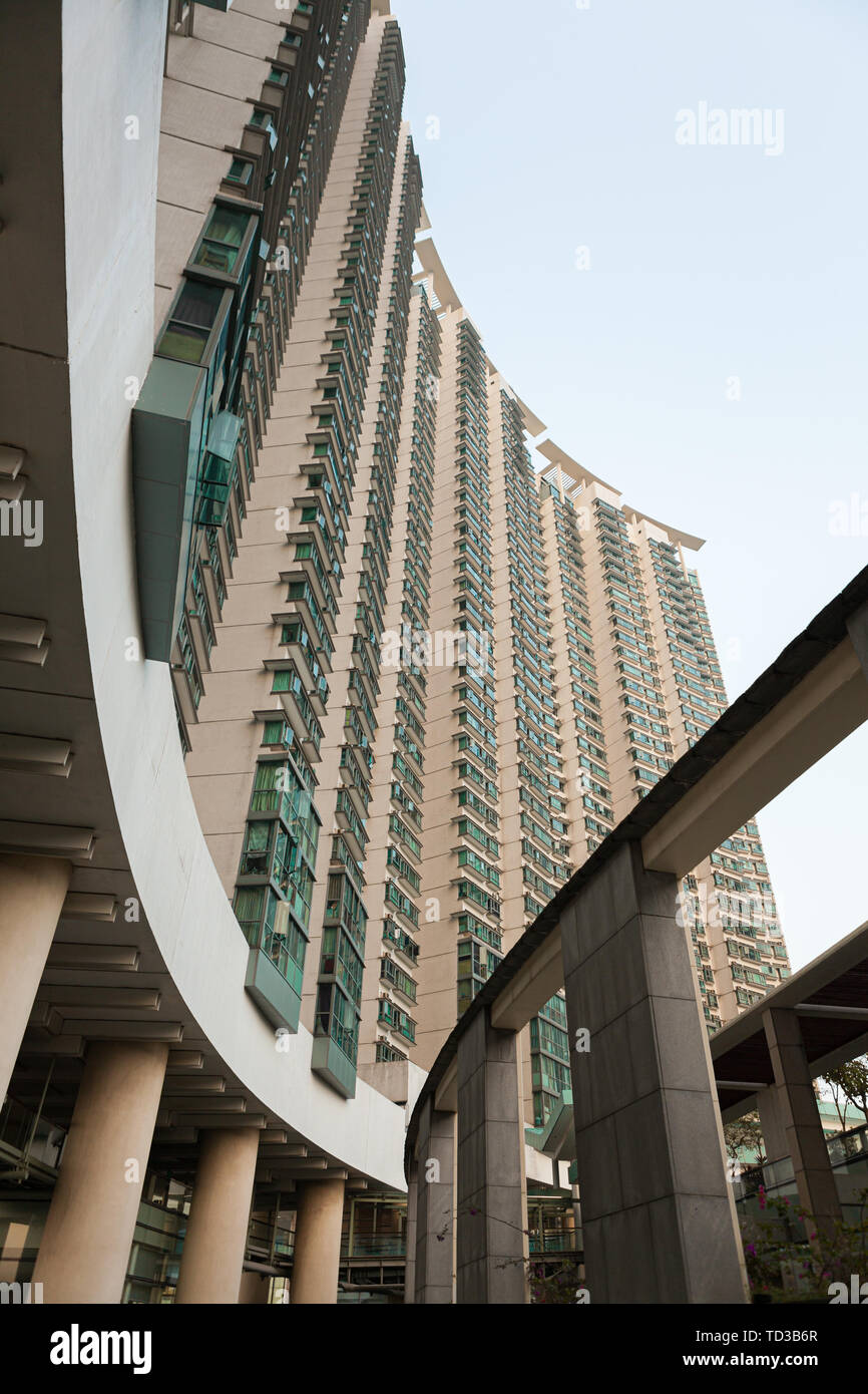Big residential building in Hong Kong Stock Photo - Alamy