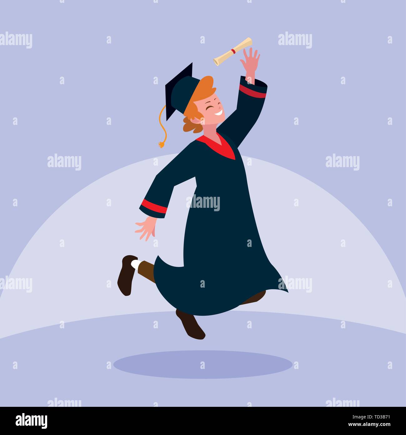Graduating student design, University education school college academic ...