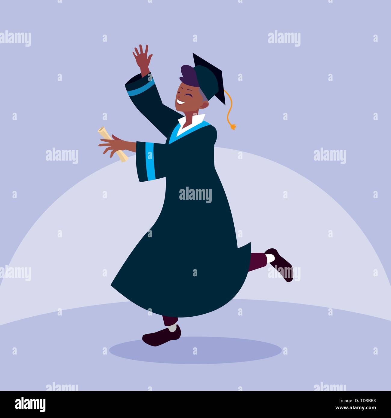 Graduating student design, University education school college academic ...