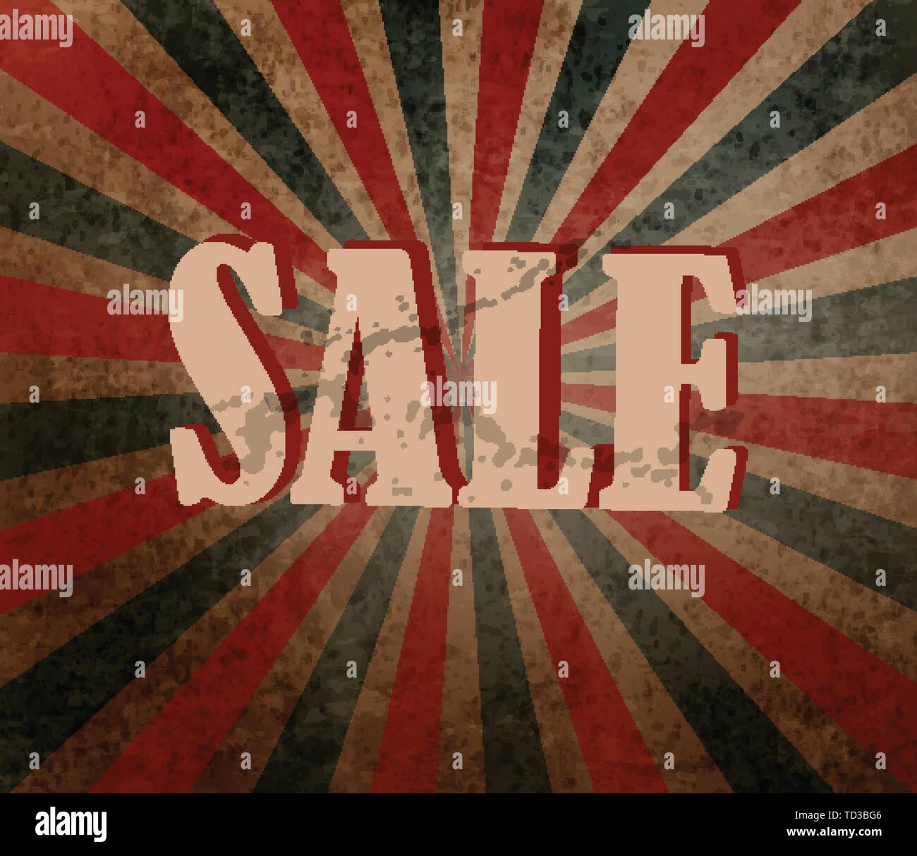 Sale poster on stripes retro background Stock Vector Image & Art - Alamy