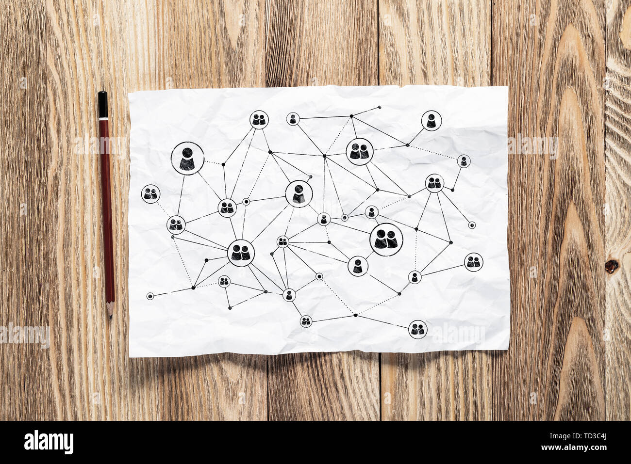 Human resource management pencil hand drawn Stock Photo - Alamy