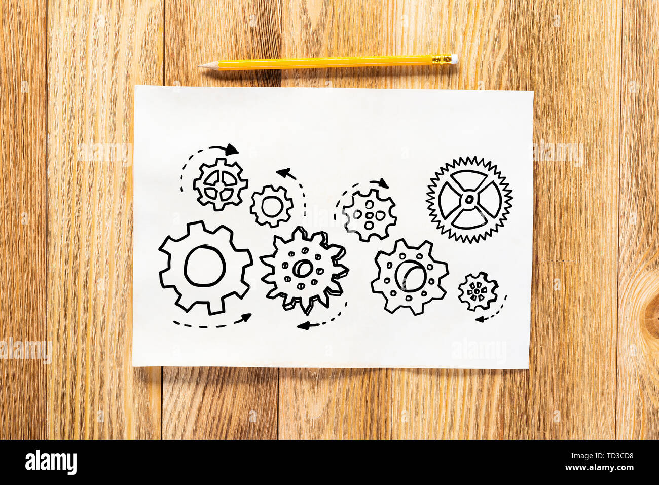 Gear wheels pencil hand drawn Stock Photo - Alamy Gear wheels pencil hand drawn Stock Photo - Alamy