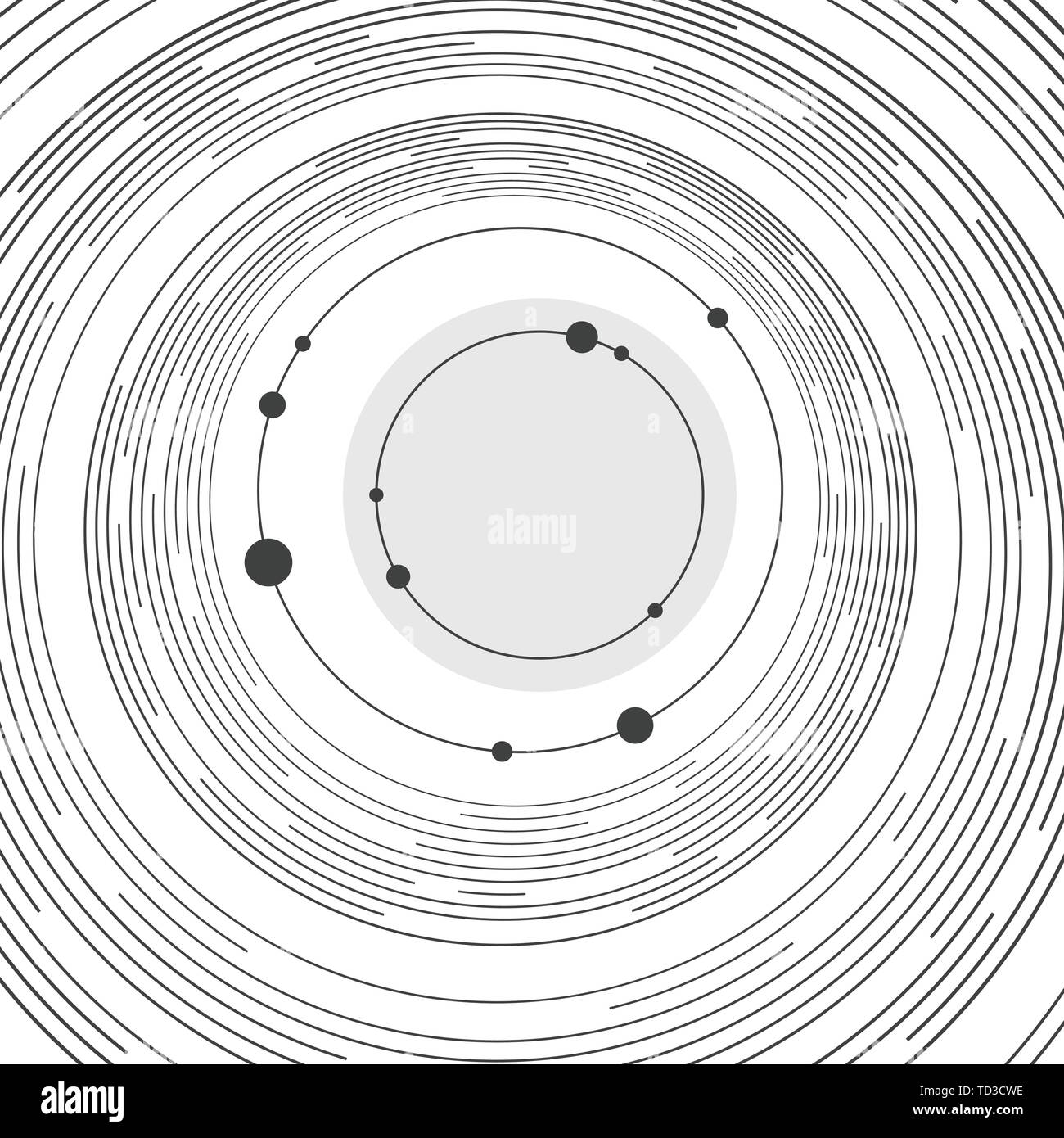 Abstract creative concept layout template. Abstract solar system ...