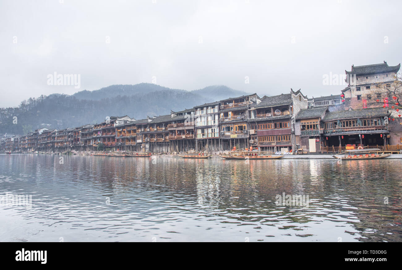 The ancient architectural scenery of the ancient city of Phoenix Stock ...