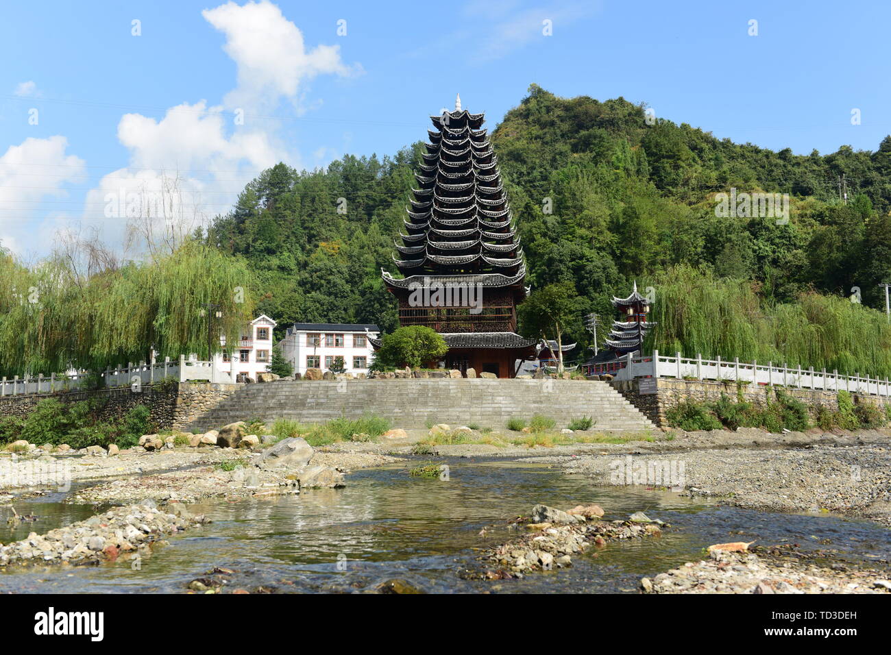 pagodas of the Dong people Stock Photo - Alamy