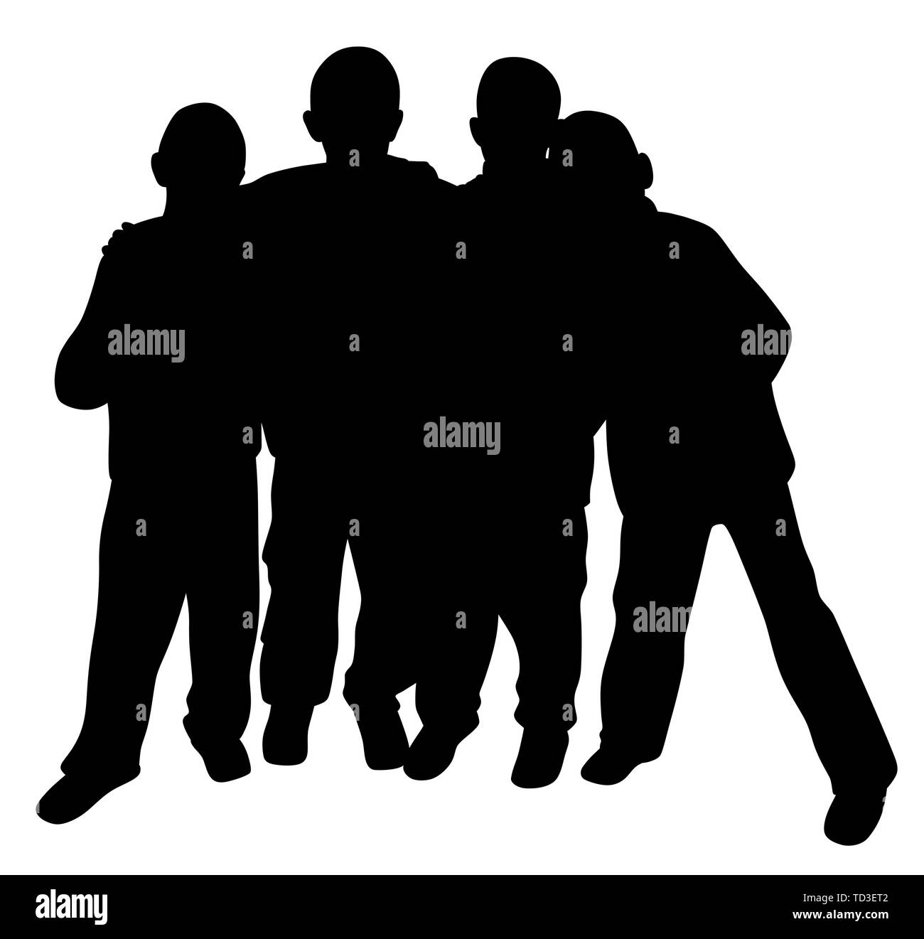 Team huddle together Cut Out Stock Images & Pictures - Alamy