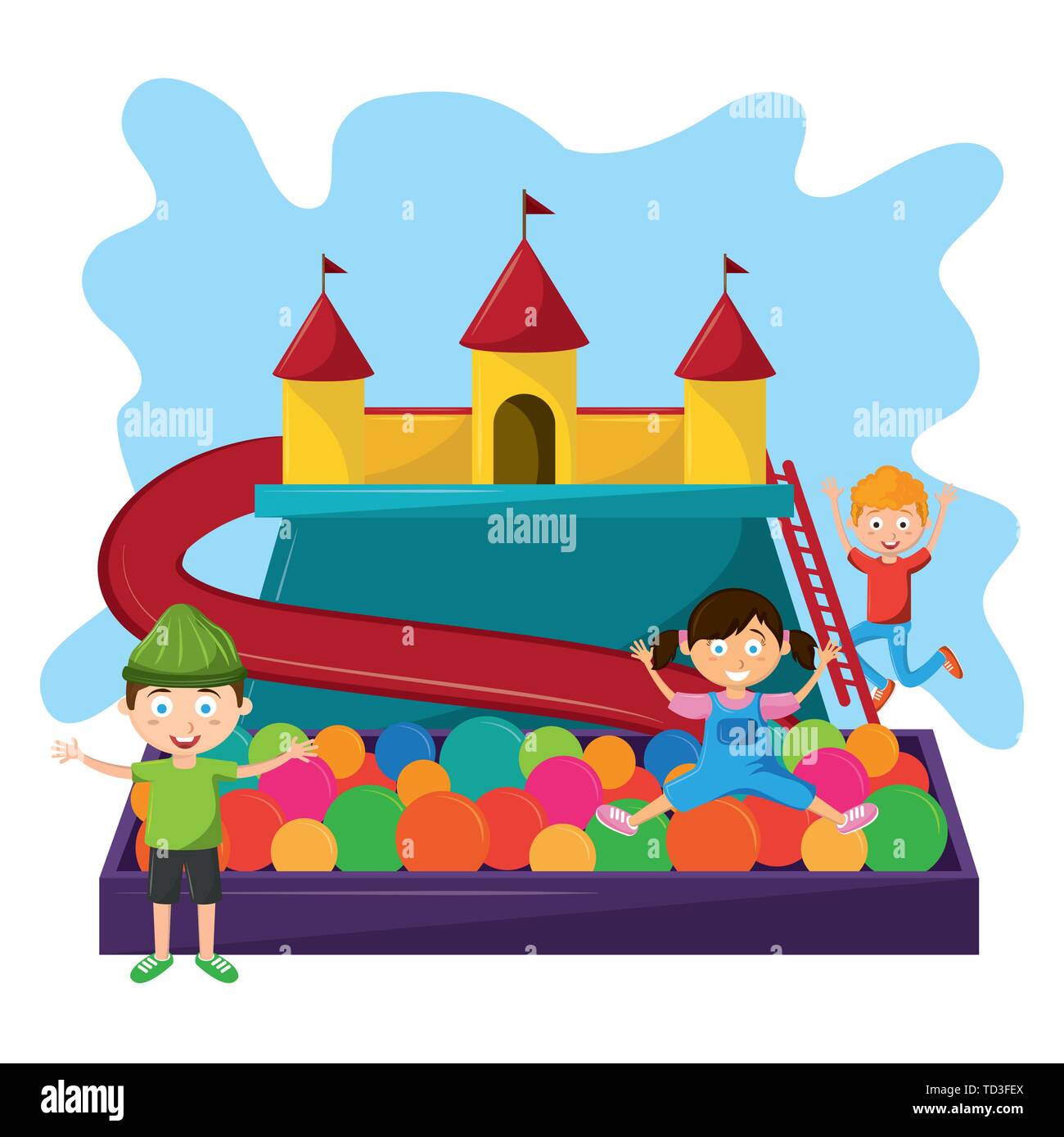 kids zone children entertaiment cartoons Stock Vector Image & Art - Alamy