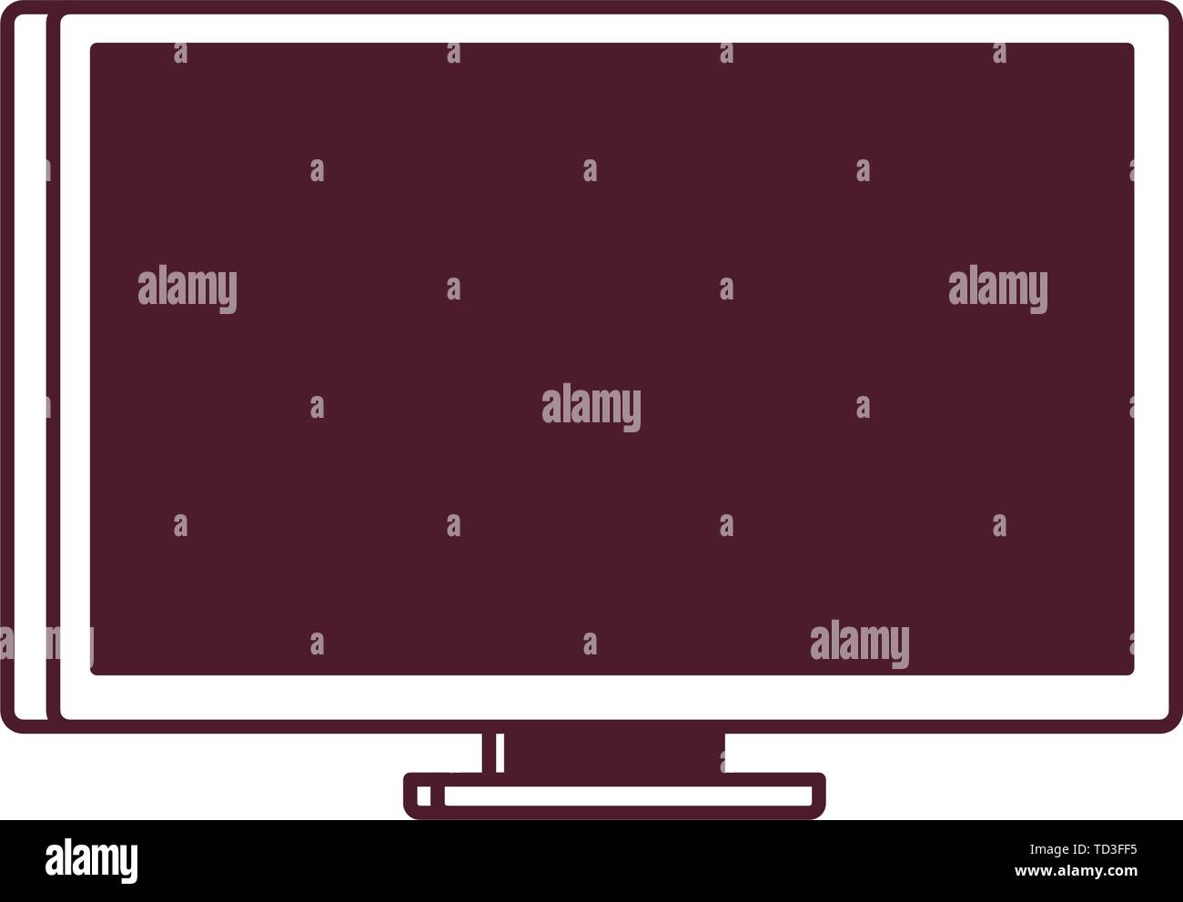 plasma screen tv in white background Stock Vector Image & Art - Alamy