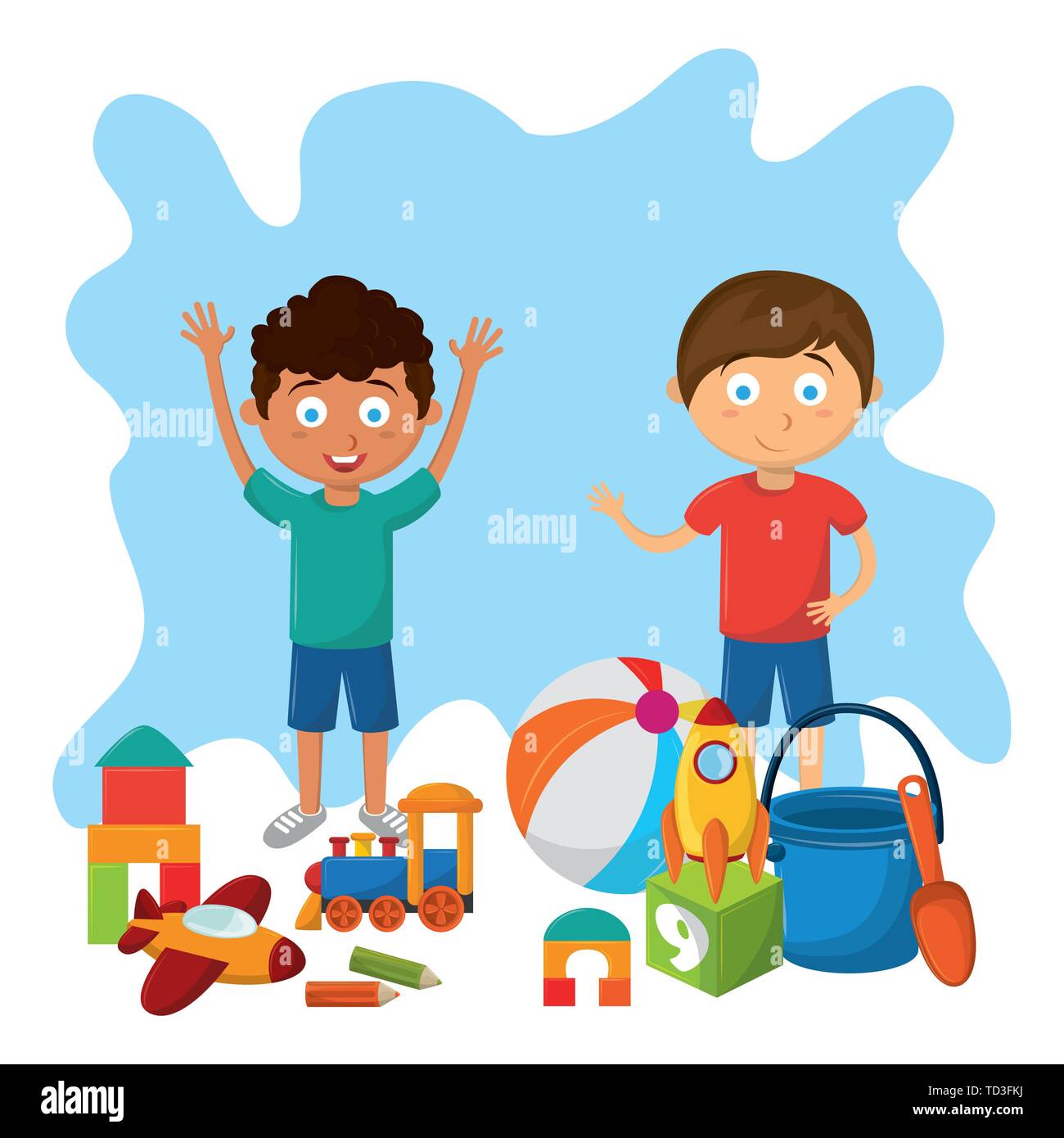 Children toys cartoons Cut Out Stock Images & Pictures - Alamy