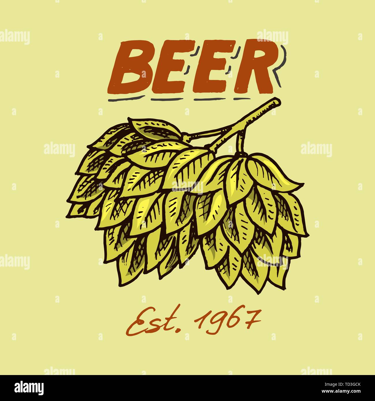 beer hops vector