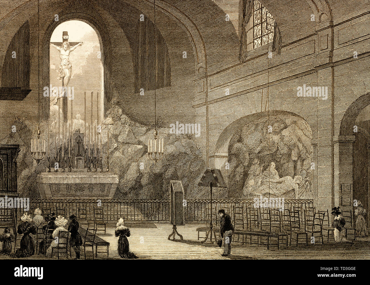 Chapelle du Calvaire, Eglise de St Roche, Church of Saint-Roch, Paris ...
