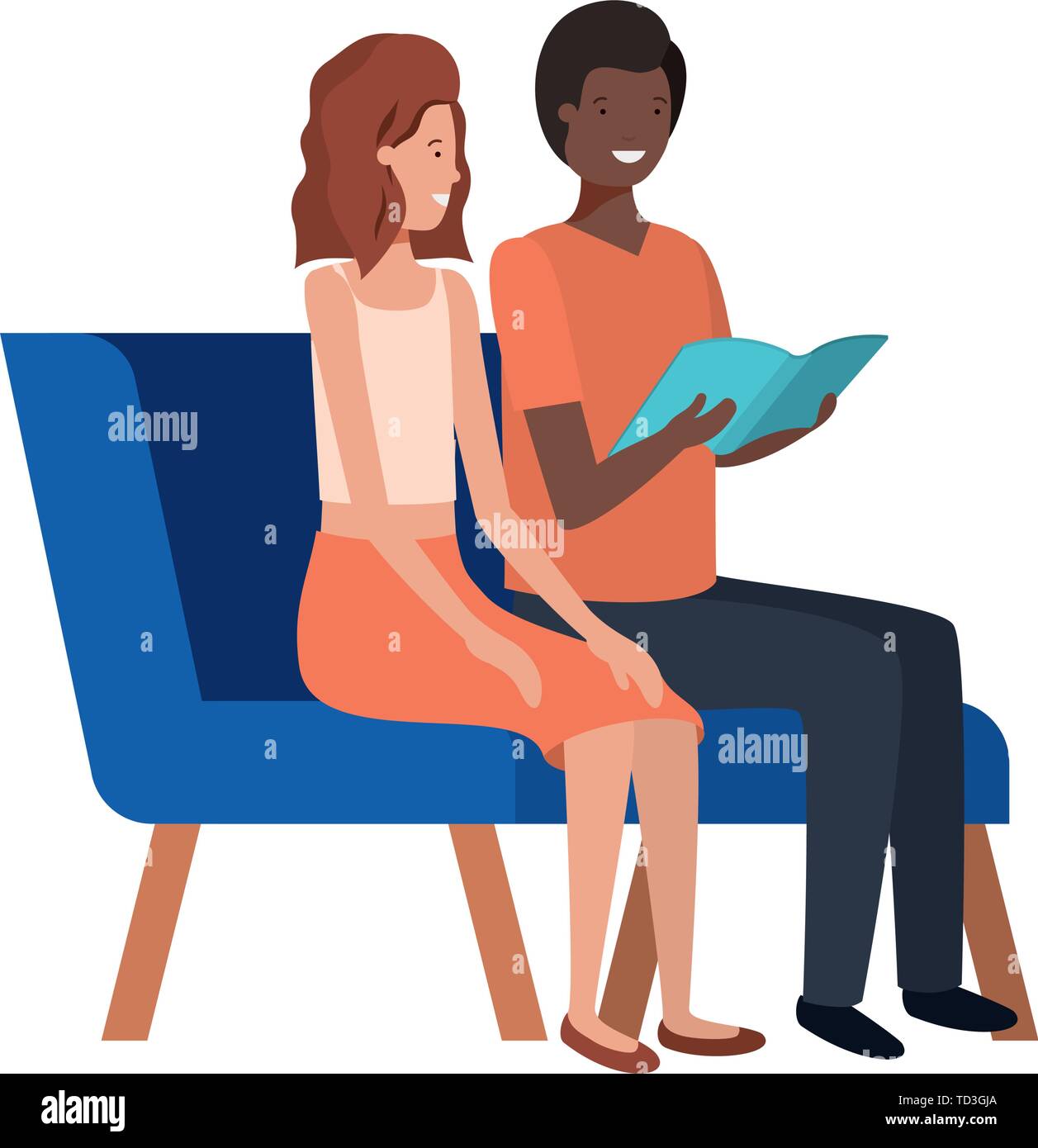 Man sitting chair backrest Stock Vector Images - Alamy