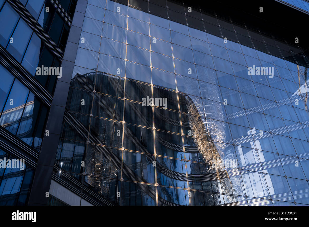 high-rise building buildings looking up at the angle of the city ...